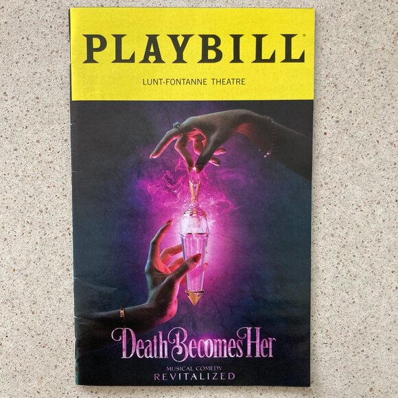 Playbill | Other | Playbill Death Becomes Her Megan Hilty Jennifer ...